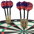 Trademark Games Paper Dart Board with Six 17g Brass Tipped Darts and ...
