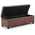 Simpli Home Avalon Storage Ottoman Bench - Walmart.com