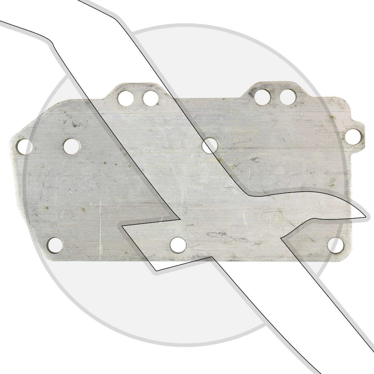 Johnson Evinrude Outboard Motor Exhaust Cover Plate 0323263 323263 ...