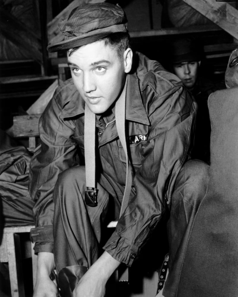 Private Elvis Presley In Fort Chaffee Arkansas March 26 1958 Photo ...