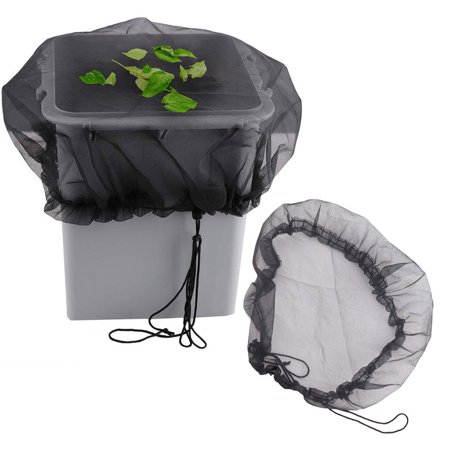 2 Pieces Rain Barrels Mesh Cover Netting Screen with Outdoor Backyard ...