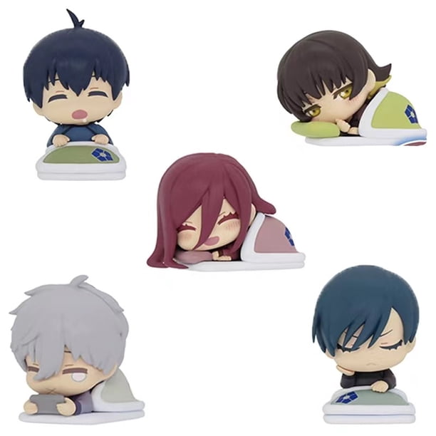 BLUE LOCK Action Figure Sleep Gacha Cute Cartoon Ornament Bachira ...