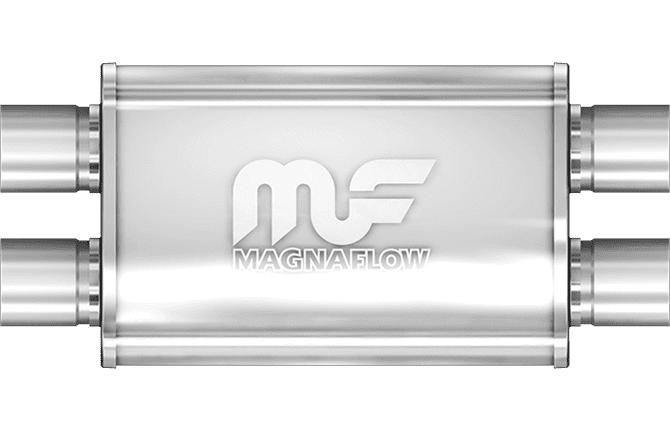 MagnaFlow Muffler Mag SS 11X4X9 2.5 D/D - Walmart.com