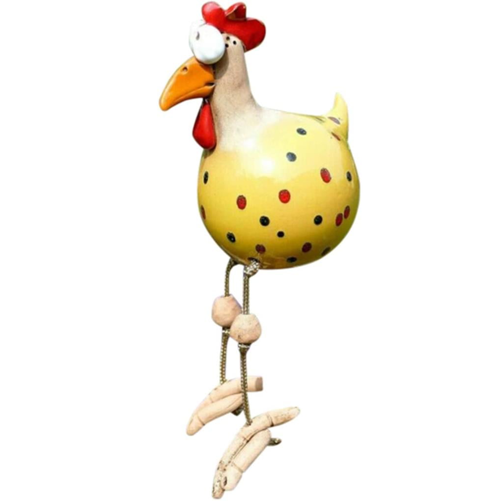 Linyer Resin Chicken Garden Decoration Figure Pottery Sculpture Statue ...