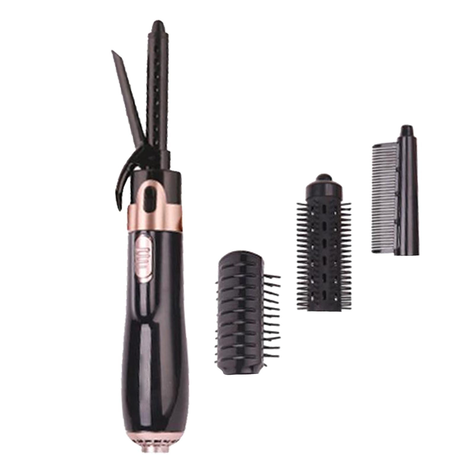 4 in1 Hot Air Brush Dryer Curling Rotating Rod Hair Styling Comb Tools