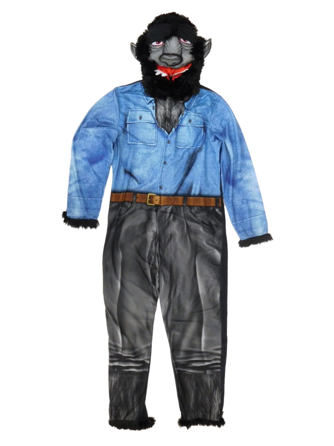 Universal Studios Monsters Mens Werewolf Costume Union Suit One Piece ...