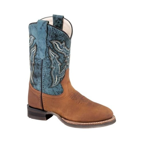 Old West Children's Broad Square Round Toe Boots - Walmart.com