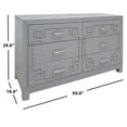 SAFAVIEH Couture Raina Glam 6-Drawer Dresser, Grey/Silver - Walmart.com