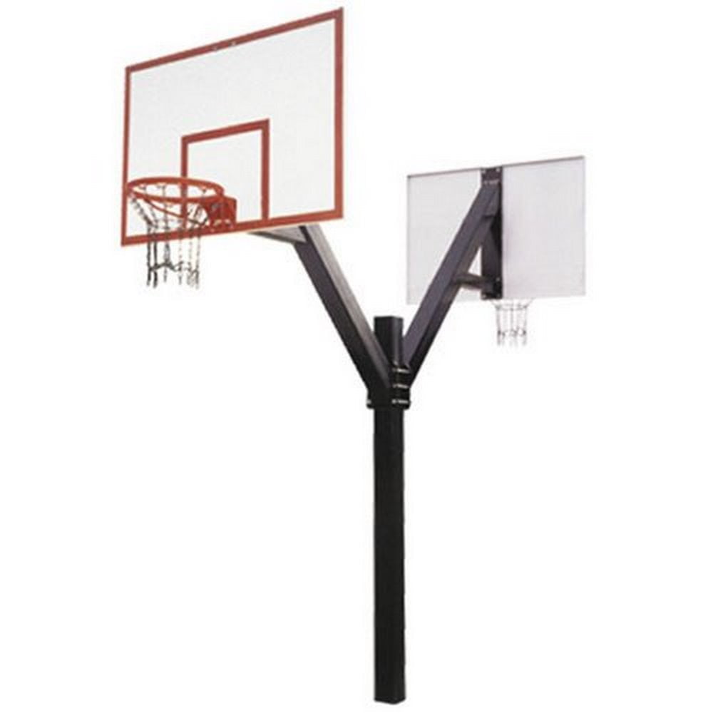 First Team Legend Dynasty Dual In-Ground Basketball Hoop with 72 Inch ...