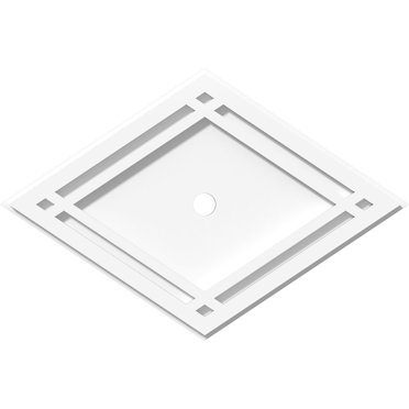 28"OD x 6"ID x 9 3/4"C x 1"P Embry Architectural Grade PVC Contemporary ...