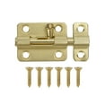 Hyper Tough Steel Barrel Bolt 2-1/2 inch Brass Plated for Doors Gates ...