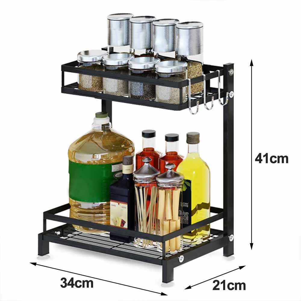 Viitech Standing Spice Rack 2 Tier 2 tier spice rack countertop Spice ...