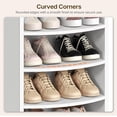 9-Tier Tall Shoe Rack, Wooden Shoe Storage Organizer, Narrow Shoe ...