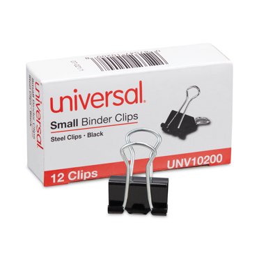 Binder Clips, Mini, Black/Silver, 12/Box | Bundle of 10 Dozen - Walmart.com