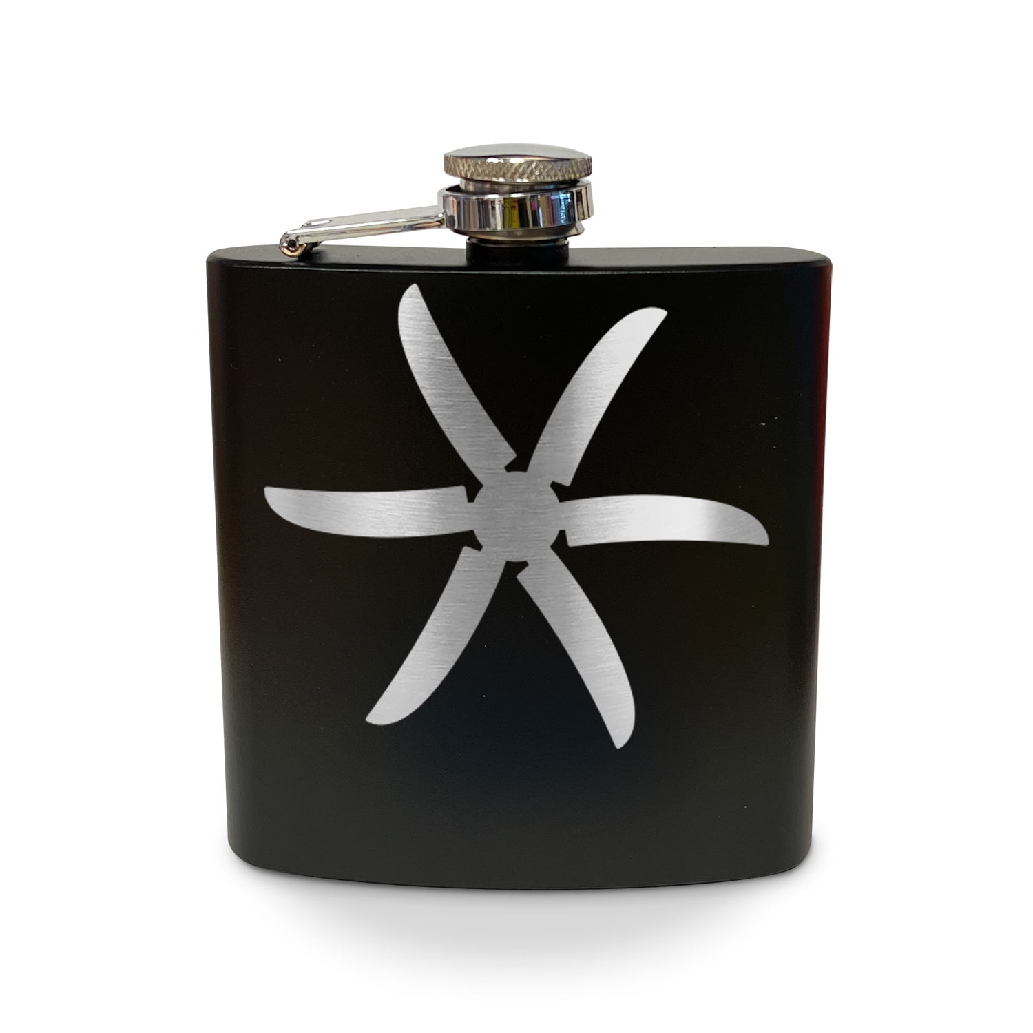 C-130J Dowty Propeller Flask 6 oz - Laser Engraved - Stainless Steel ...