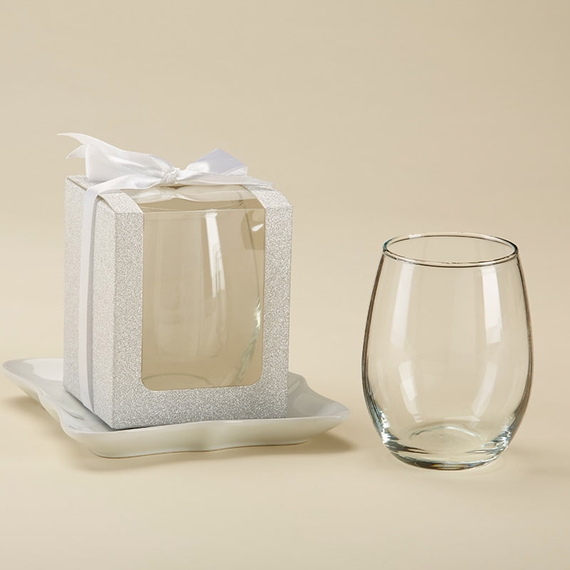 Silver 9 oz. Glassware Gift Box (Set of 12) - Walmart.com