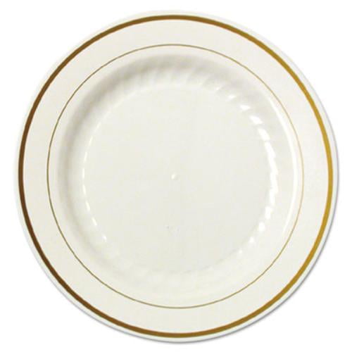 Masterpiece Plate Ivory/Gold 9 - Walmart.com