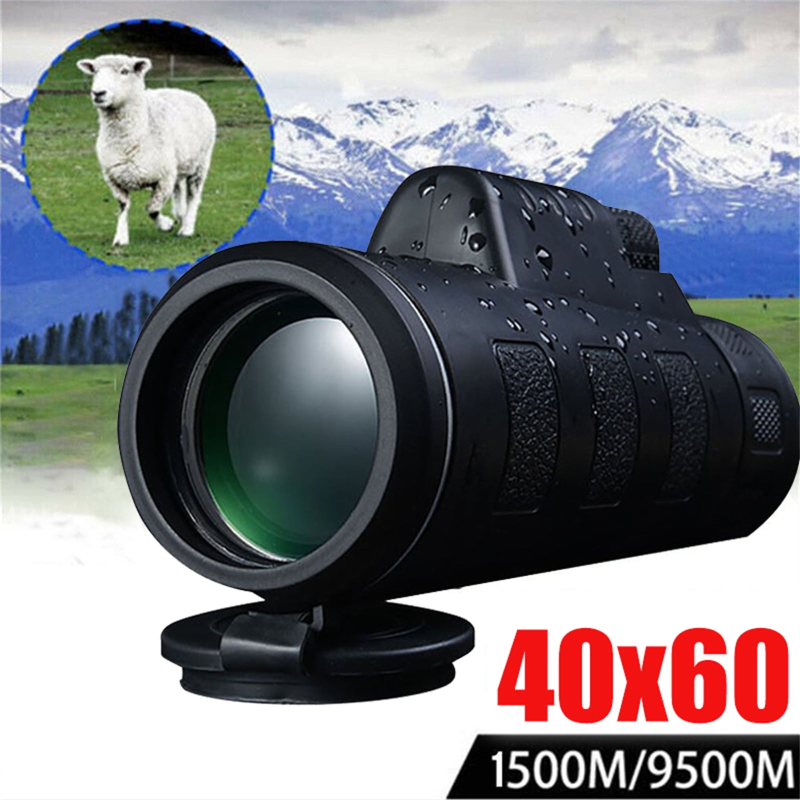 KKSQ 40x60 Monocular Telescope Day & Night Vision HD Optical Monocular ...