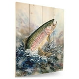 Day Dream DBRT1420 14 x 20 in. Bartholets Rainbow Trout Wall Art ...