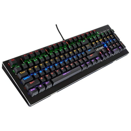 Lexma K900 Backlit Mechanical Blue Switch Gaming Keyboard, English ...
