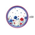 CaiTeLin Independence Day Party Supplies, 100 Paper Towels 50 Cups 50 ...
