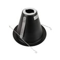 ASIASN-NICOR Lighting 6 inch Black Airtight Recessed Cone Baffle Trim ...
