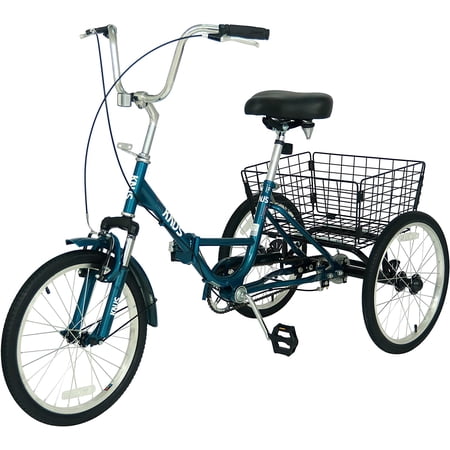 MEGHNA KNUS Adult Folding Single Speed Multiple Colors Tricycle 20 inch ...