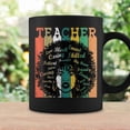Black Woman Teacher Afro Black History Month Melanin V4 Coffee Mugs ...