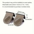 Window Lock Clip Fixing Clip For Sliding Doors Aluminum Alloy Screen ...