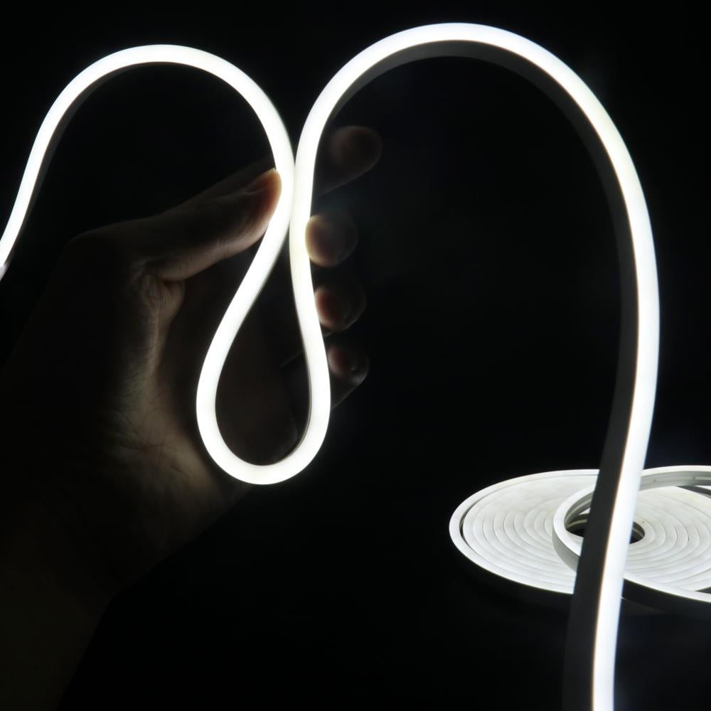 12V LED Neon Strip 16.4ft / 5M Neon Sign Flexible Light 6X12mm 120LED/m ...