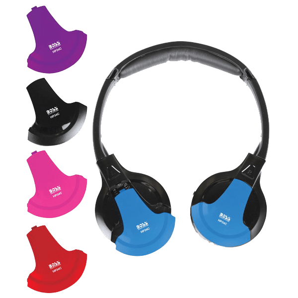 BOSS Audio Systems HP34C Dual Channel Foldable Wireless Headphone ...
