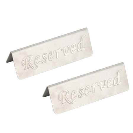 Reserved Sign, Simple Stainless Steel Reserved Table Sign Integrated ...