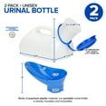 2 Pack Unisex Urinal Bottle - Portable 32 Oz Urination Device for ...