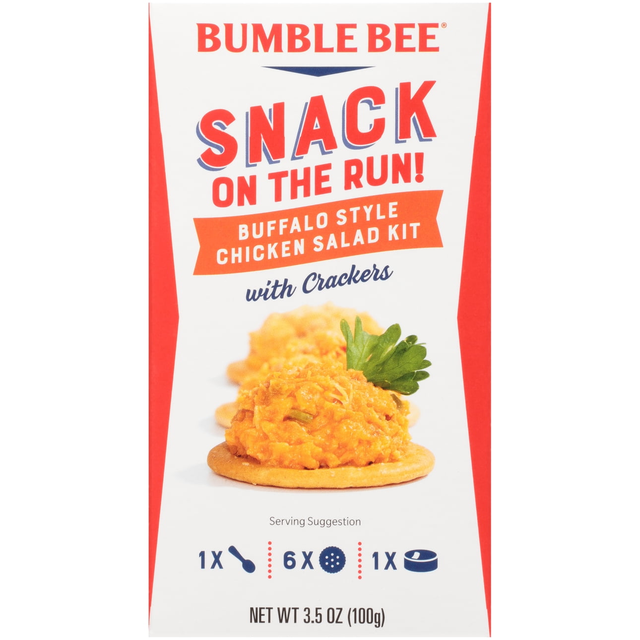 Bumble Bee Snack On The Run Buffalo Chicken Salad with Crackers Kit, 3. ...