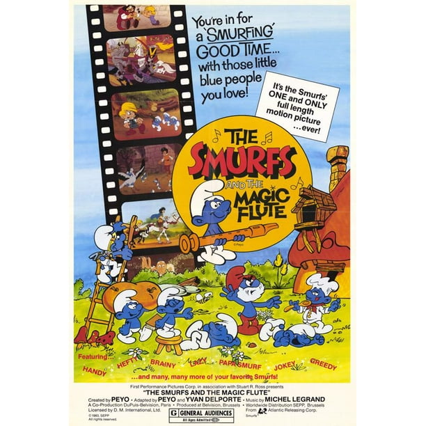 The Smurfs and the Magic Flute (1983) 27x40 Movie Poster - Walmart.com