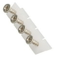 100-Pack Plastic Drawer Bottom Repair Wedge Screws With Back Plate ...