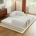 Bonzy Home Modern Corduroy Convertible Sleeper Sofa Bed, Modular Floor ...