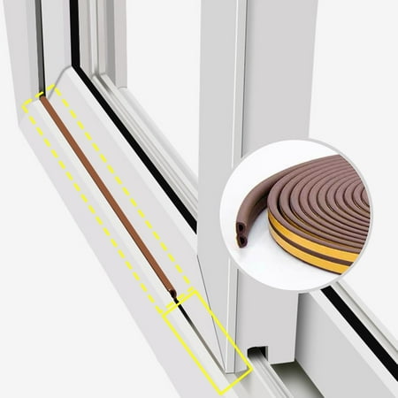 10m Sealing Strip Resilient Sound-proof Rubber Universal Long Door Stop ...