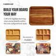 Visualz Build-A-Board Bamboo Cutting Board with Built-in Compartments ...