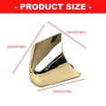 3 Pairs Metal Shoes Pointed Protector Caps Triangular High Heel Toe ...