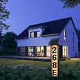 Solar Outdoor House Number Lights - Warm/White Switchable LED Address ...