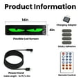 L04BABY 1PCs Devil Eyes Light for Cars/Truck 13.77"x3.94" USB-Powered ...