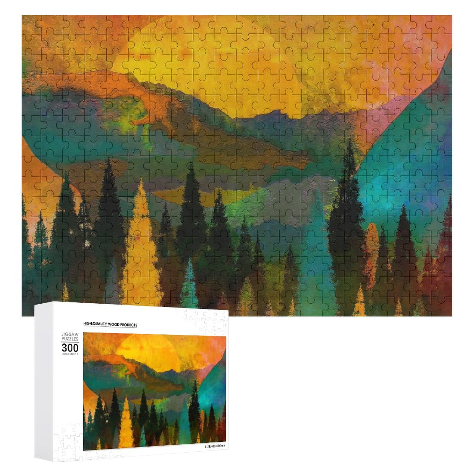 Vodetik Store Landscape Oil Painting Jigsaw Puzzle 300-Piece for Stress ...