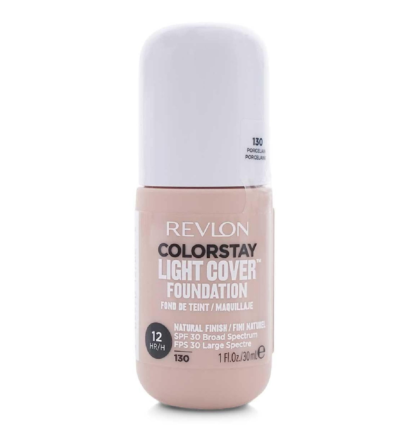 Revlon Colorstay Light Cover Foundation, Natural Finish, SPF 30, #130 ...