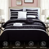 Elegant Comfort 12-Piece Bed-in-a-Bag, Isabella Pleated Ruched Ruffled ...