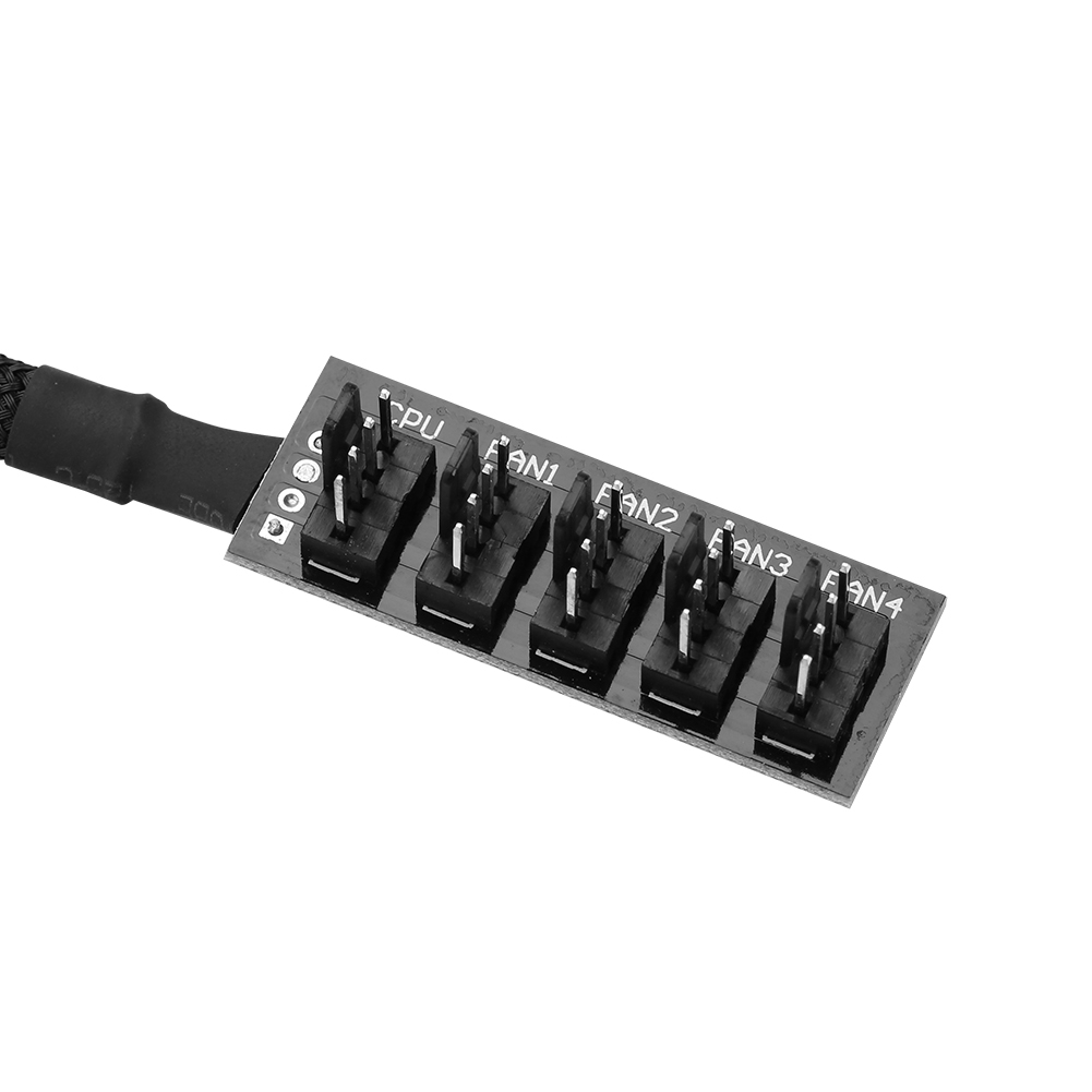 TOPINCN Fan Splitter Cable, Fan Hub, 5-Port PC 4-Pin PWM CPU Cooling ...