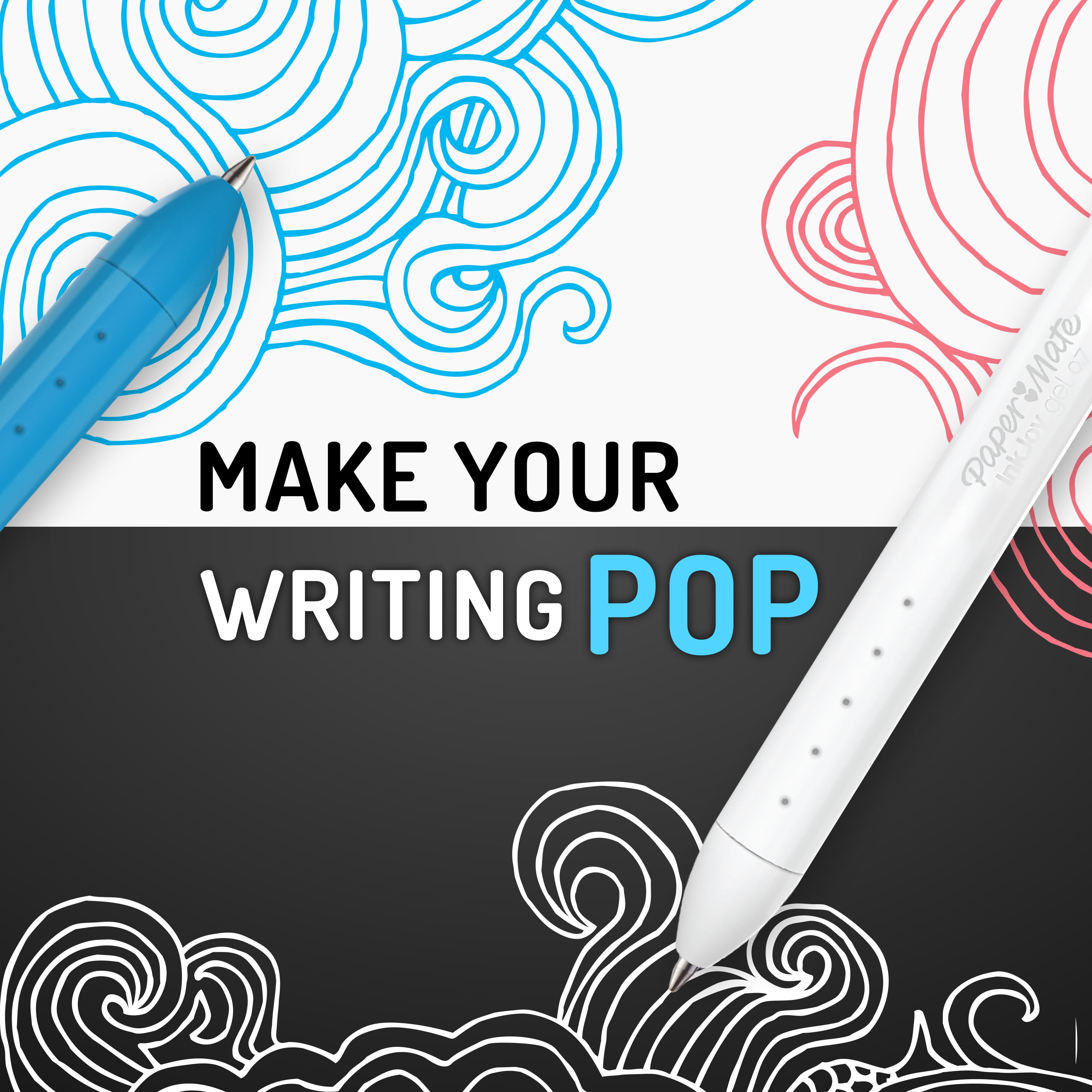 Paper Mate InkJoy Bright Gel Pens, Medium Point (0.7mm), Retractable, Assorted Brighter Colors ...