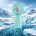 3 Speed Portable Handheld Desktop Mini Fan, USB Rechargeable Powerful ...