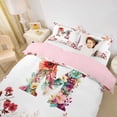 Catabedysis Personalized Letter Gifts Duvet Cover Queen,Romantic Floral ...