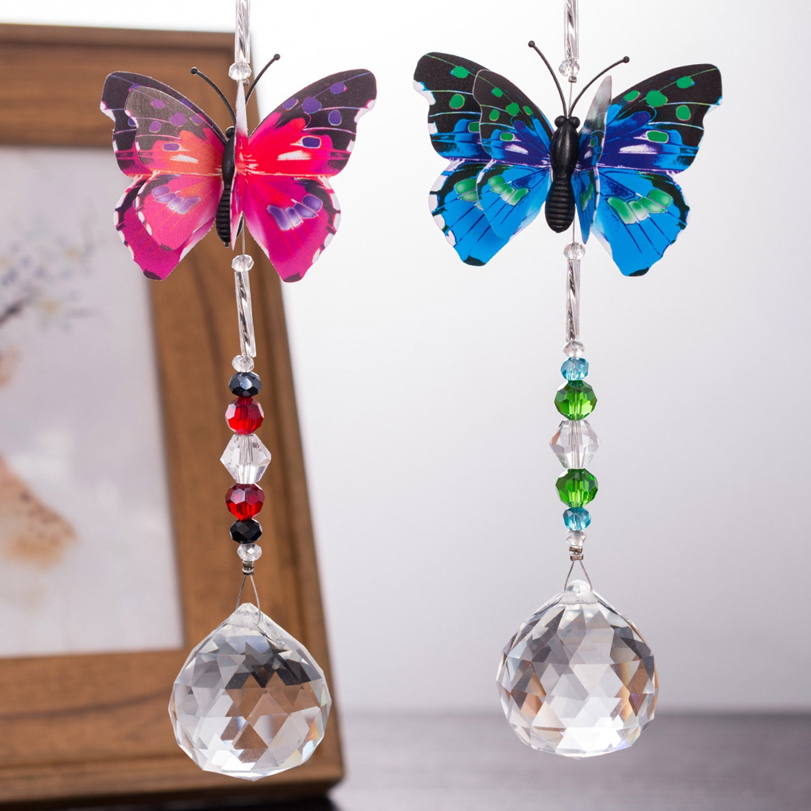 Leaveforme Window Decorative Sun Catchers Prisms Butterfly Hanging ...
